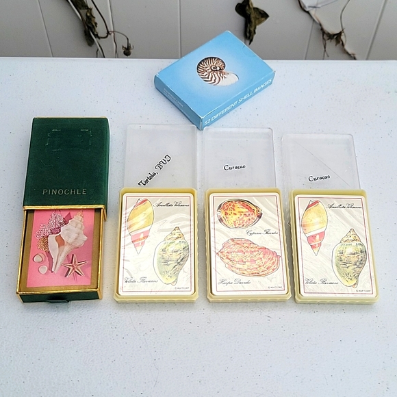 Games | 5 High Quality Collectable Shells Variety Playing Cards Sets ...